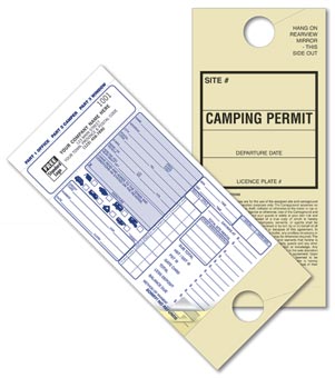 Camping Permit Mirror Tag | DFS